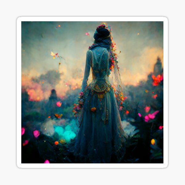 "Faceless dark queen fantasy. " Sticker for Sale by Maniock | Redbubble