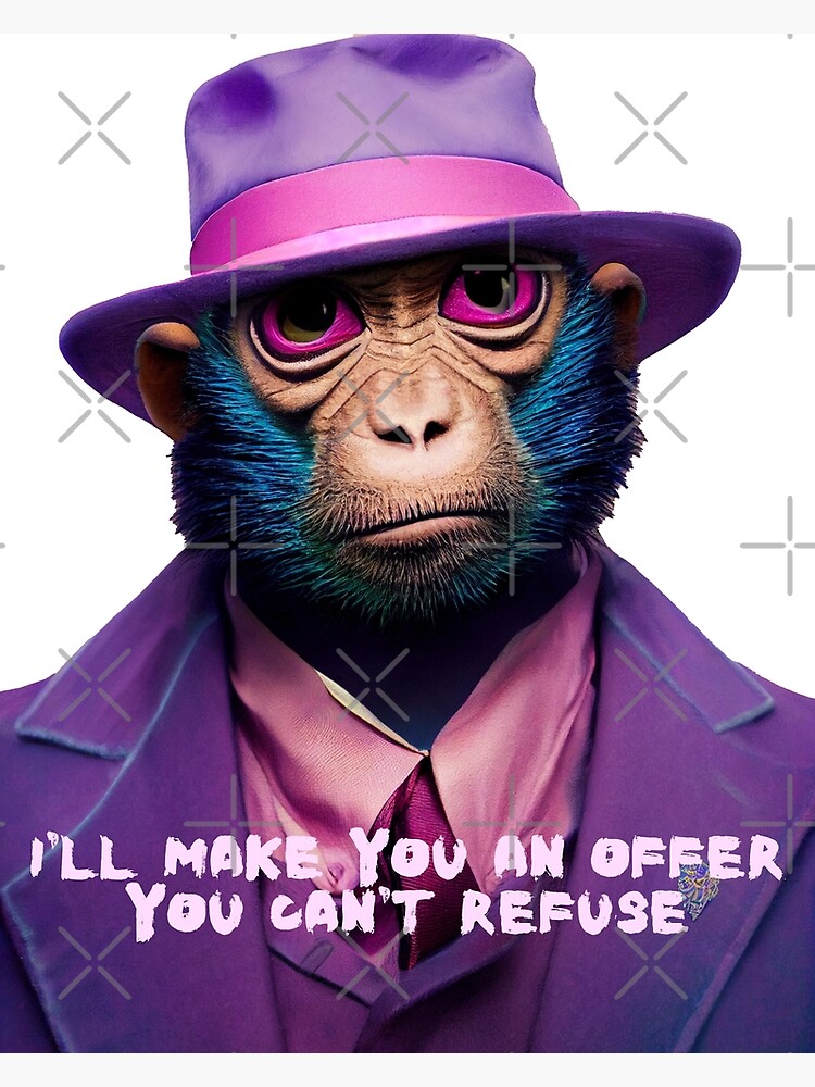 "Monkey Gangster" Poster for Sale by enzosartworks | Redbubble