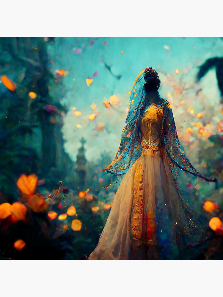 "Faceless dark gothic queen painting. " Sticker for Sale by Maniock ...