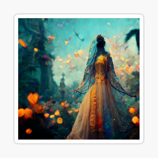 "Faceless dark gothic queen painting. " Sticker for Sale by Maniock ...