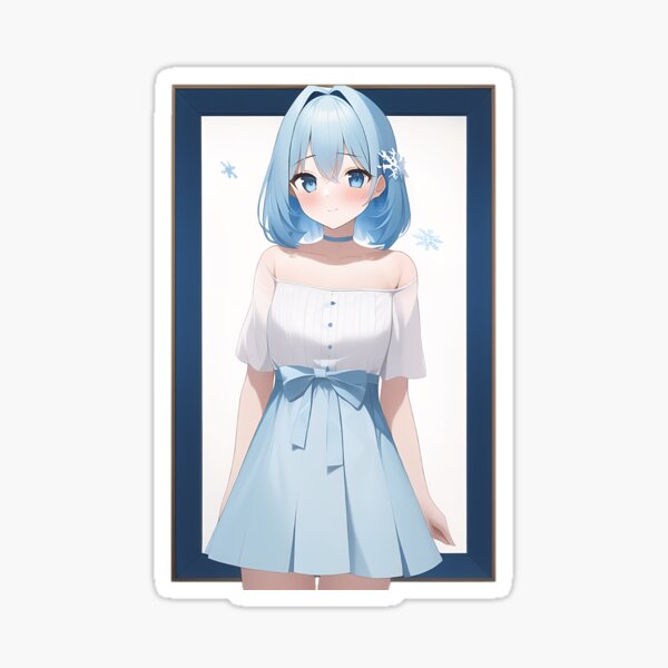 "Cute Winter Snowflake Girl" Sticker for Sale by LeviTheOtaku | Redbubble