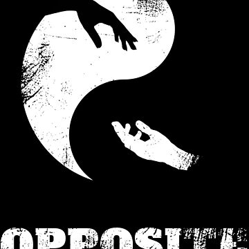 "Black and White Hands in Yin Yeng Opposite Design" Poster for Sale by ...