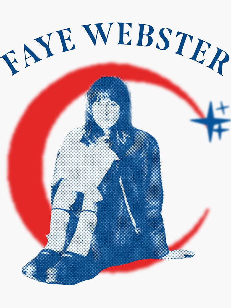 "Faye Webster Crescent Moon Design" Sticker for Sale by delainey-b | Redbubble