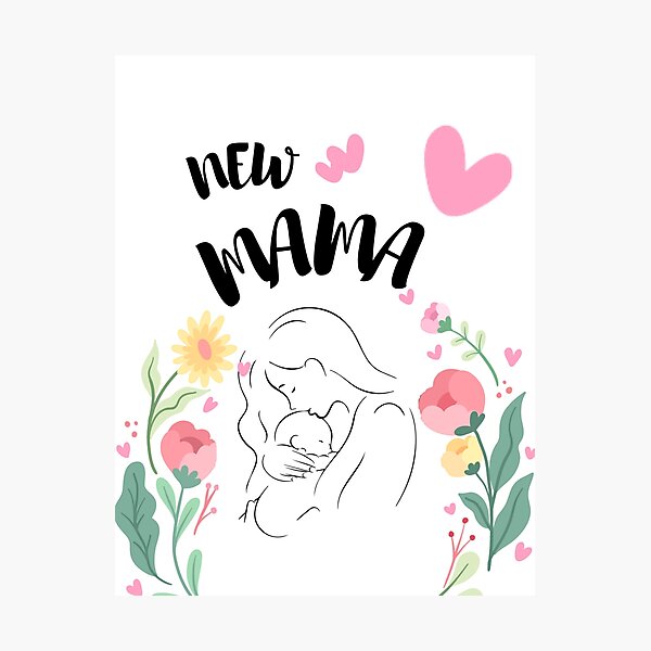 "New mama hearts and roses. Mama, new mama, new mother, for the mama ...