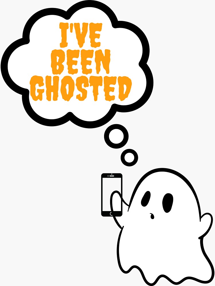 "Ghosted" Sticker for Sale by DRKOOLIT | Redbubble