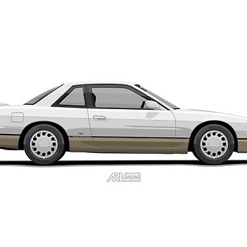 "Silvia S13 White Gold" Sticker for Sale by ARVwerks | Redbubble