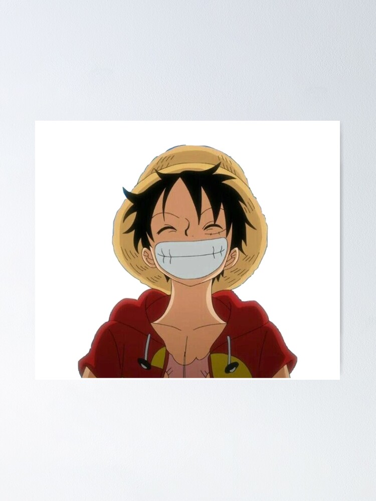 "Luffy Smiling One Piece" Poster for Sale by NAIKA1 | Redbubble
