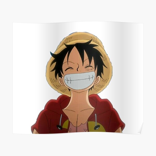"Luffy Smiling One Piece" Poster for Sale by NAIKA1 | Redbubble