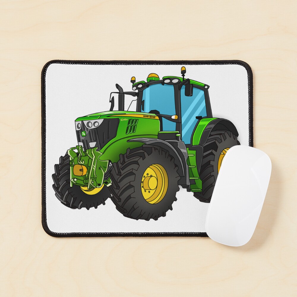 "Tractor Green Tractor Drawing" Sticker for Sale by Neebotha | Redbubble