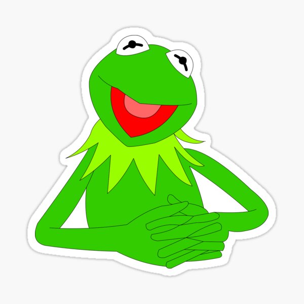 "meme kermit the frog meme stickers" Sticker for Sale by Krab05 | Redbubble
