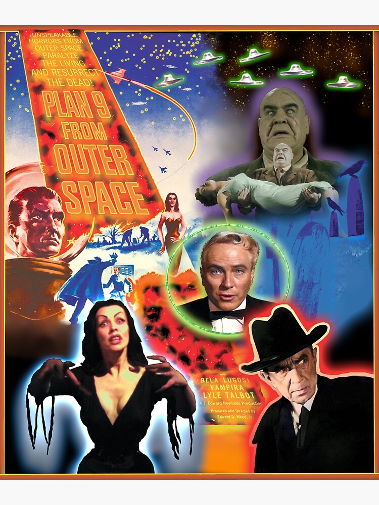"Plan 9 From Outer Space" Sticker for Sale by FutureEarth | Redbubble
