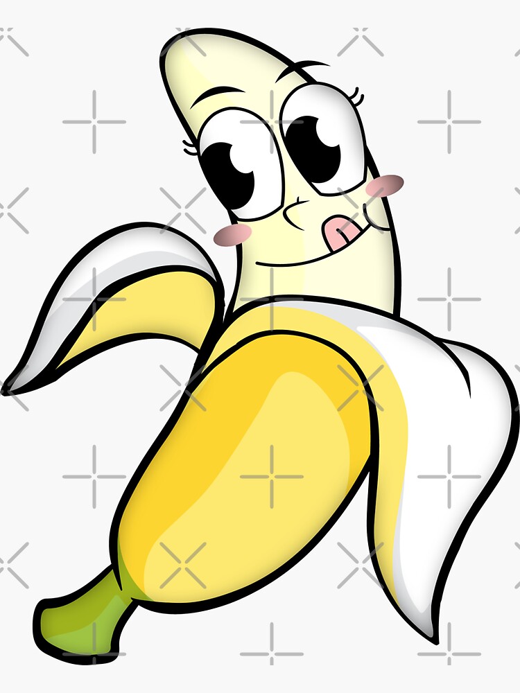 "Banana comic, cartoon comic" Sticker for Sale by GIRmade | Redbubble