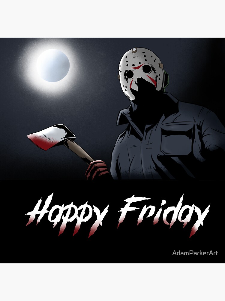 "Happy Friday" Sticker for Sale by AdamParkerArt | Redbubble
