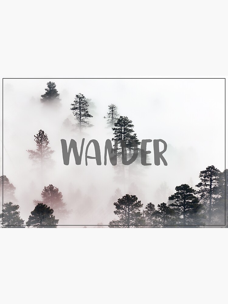 "Wander - Forest Background" Sticker for Sale by EthySo | Redbubble