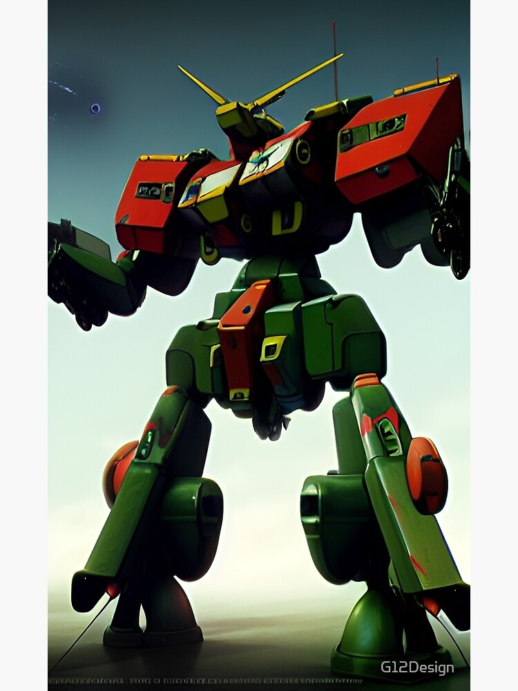 "Gundam bot" Postcard for Sale by G12Design | Redbubble