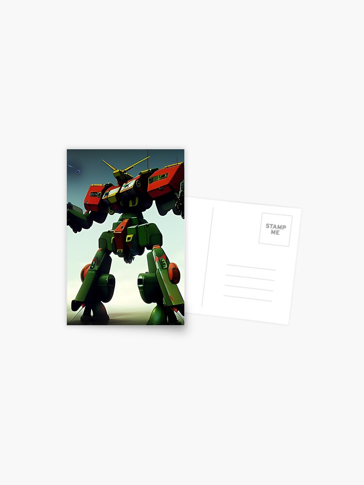 "Gundam bot" Postcard for Sale by G12Design | Redbubble