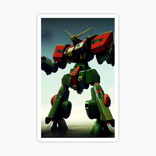 "Gundam bot" Sticker for Sale by G12Design | Redbubble