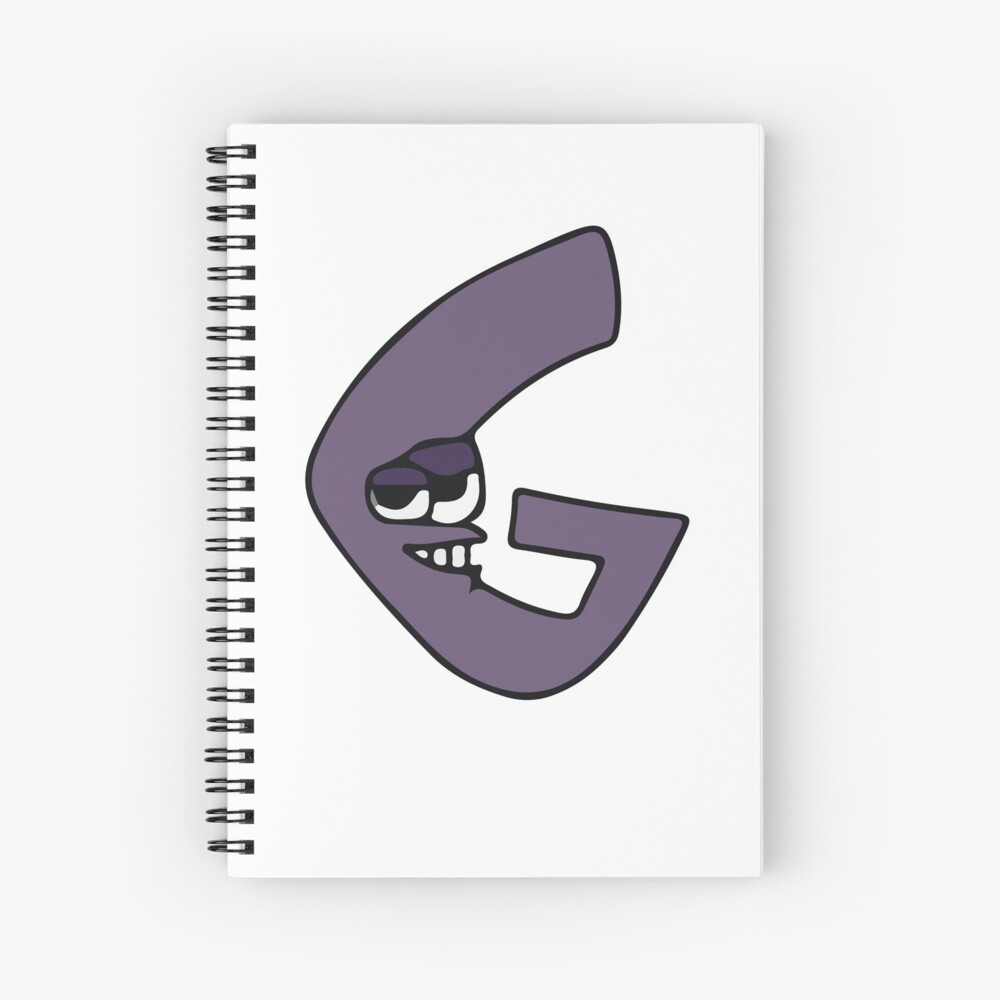 "Alphabet Lore letter g" Spiral Notebook for Sale by U-name | Redbubble