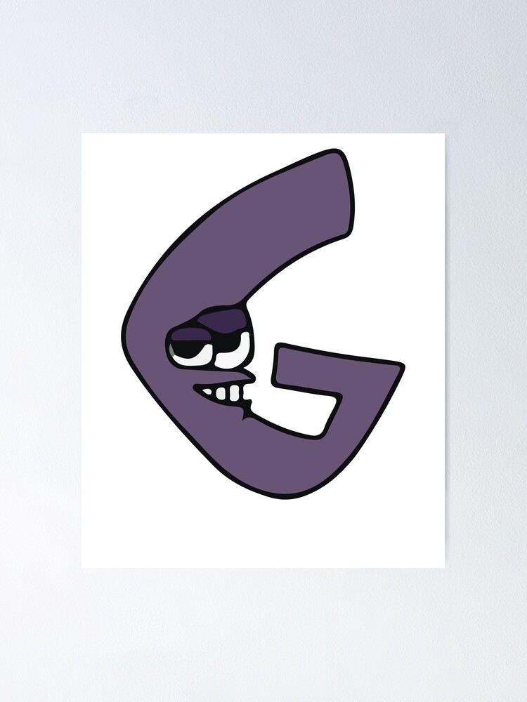 "Alphabet Lore letter g" Poster for Sale by U-name | Redbubble
