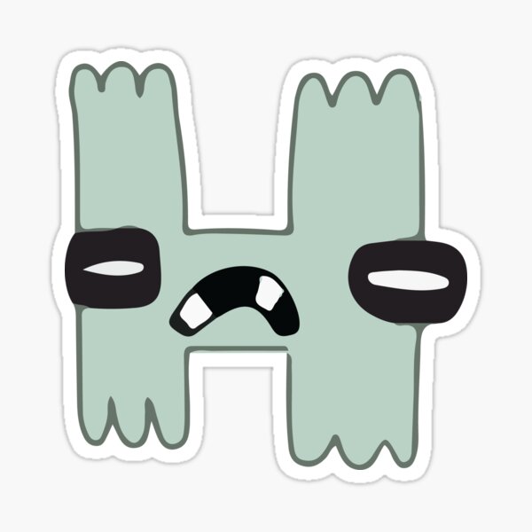 "Alphabet Lore letter h" Sticker for Sale by U-name | Redbubble