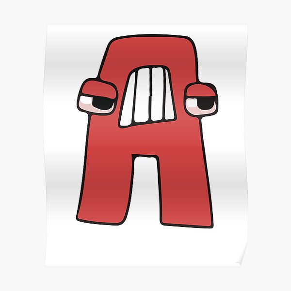 "Alphabet Lore letter a" Poster for Sale by U-name | Redbubble