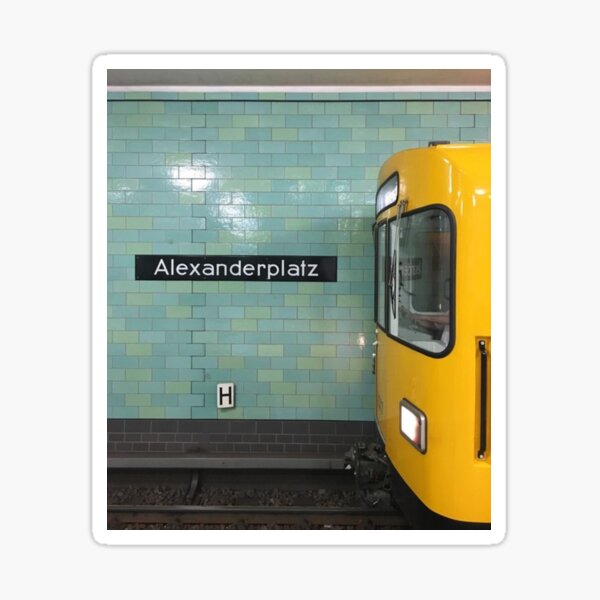 "BERLIN TRAM ALEXANDERPLATZ BVG" Sticker for Sale by Picc0l1 | Redbubble