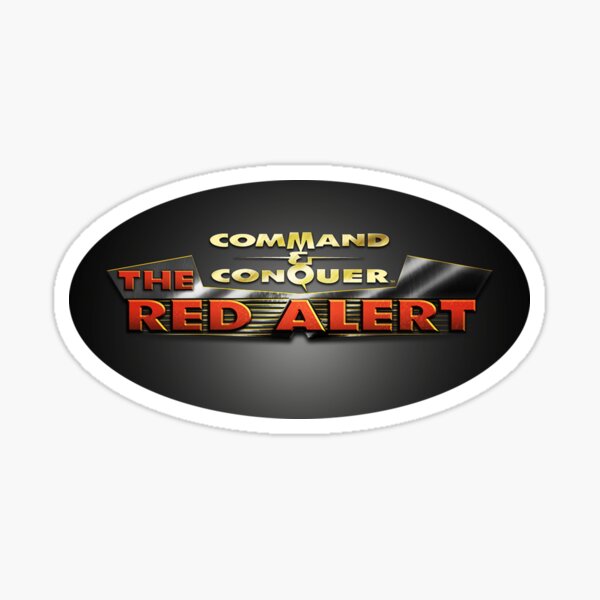 "Command and Conquer Red Alert - Oval Logo" Sticker for Sale by ...