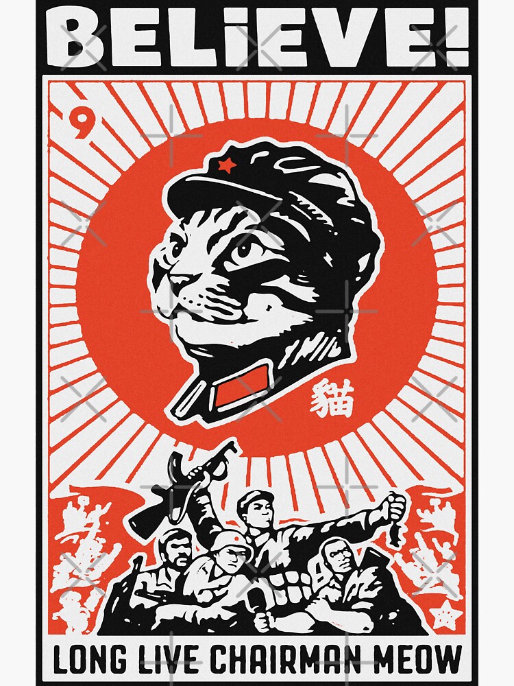 "Chairman Meow" Sticker for Sale by PerulandiaStore | Redbubble