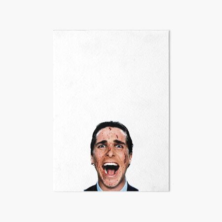 "patrick bateman scream face" Art Board Print for Sale by shipston ...