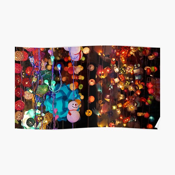"Magical Christmas Lights" Poster for Sale by deepartbytom | Redbubble