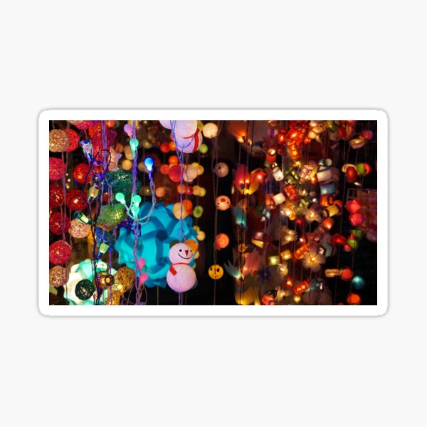 "Magical Christmas Lights" Sticker for Sale by deepartbytom | Redbubble