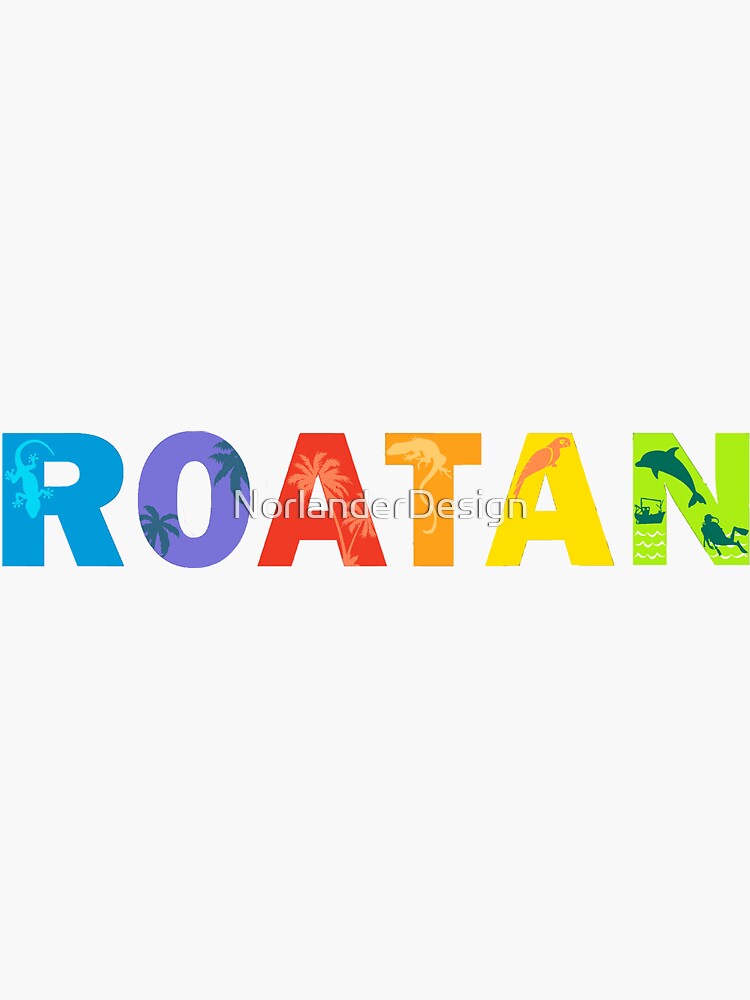 "Roatan Sun " Sticker for Sale by NorlanderDesign | Redbubble