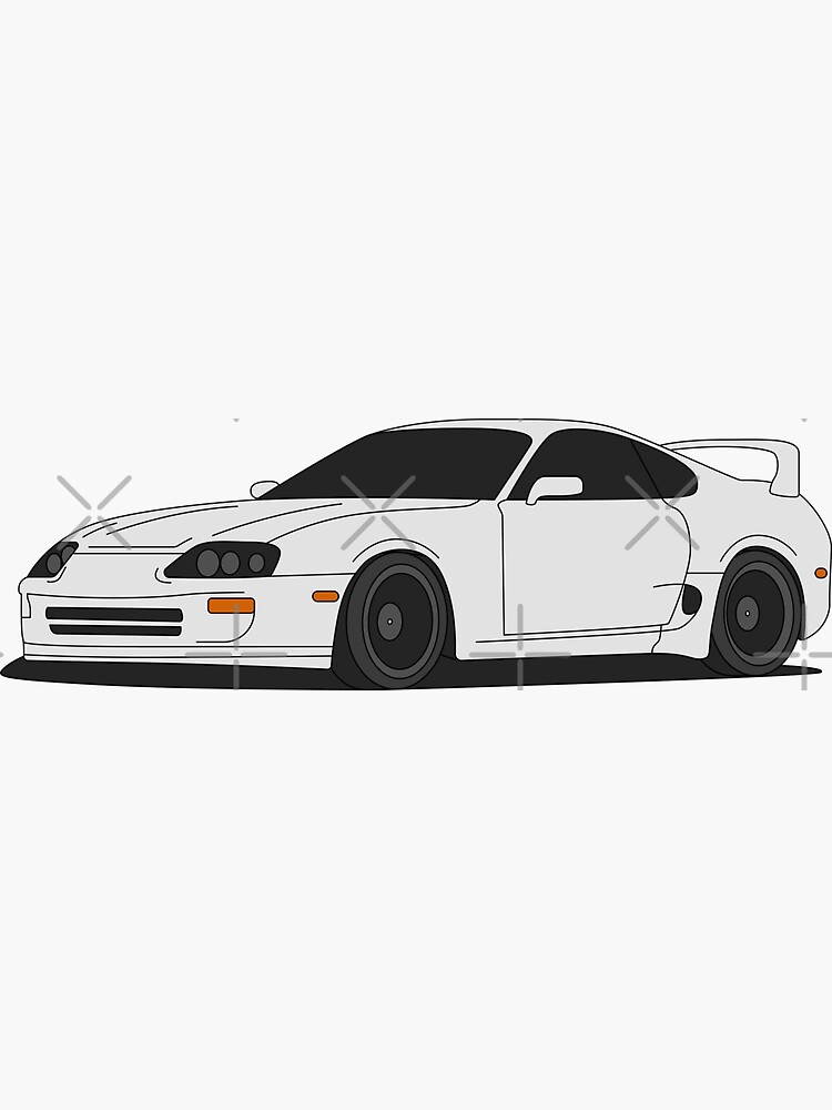 "Toyota Supra Mk4" Sticker for Sale by marcimarcc | Redbubble