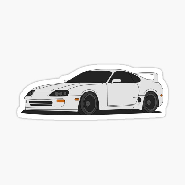 "Toyota Supra Mk4" Sticker for Sale by marcimarcc | Redbubble