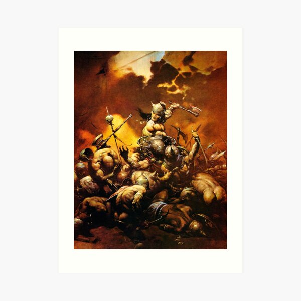 "Frank Frazetta - Conan the barbarian" Art Print for Sale by Lira ...