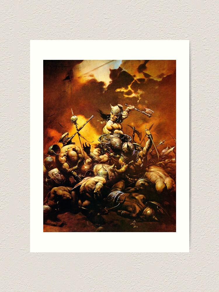 "Frank Frazetta - Conan the barbarian" Art Print for Sale by Lira ...