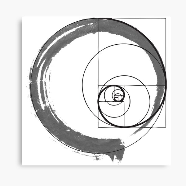 "Fibonacci Design, Fibonacci Circles, Fibonacci Numbers" Canvas Print ...