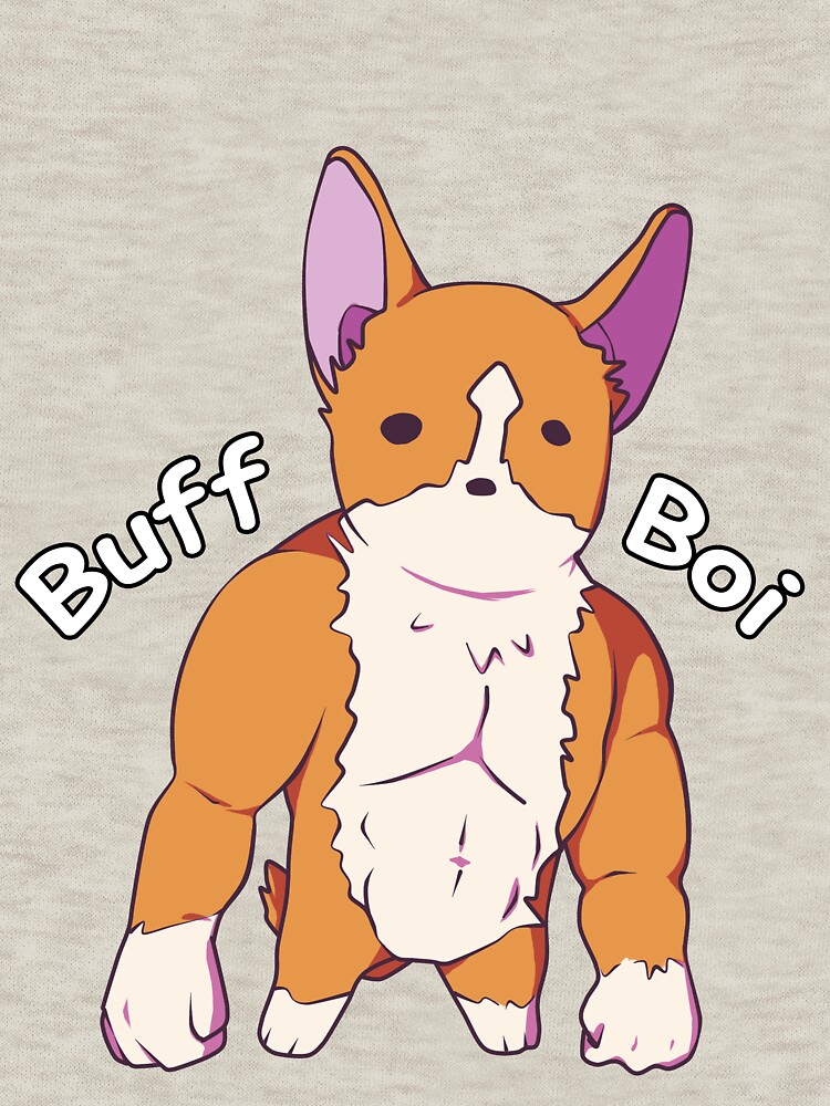"Buff Corgi" Zipped Hoodie by Grumpers | Redbubble