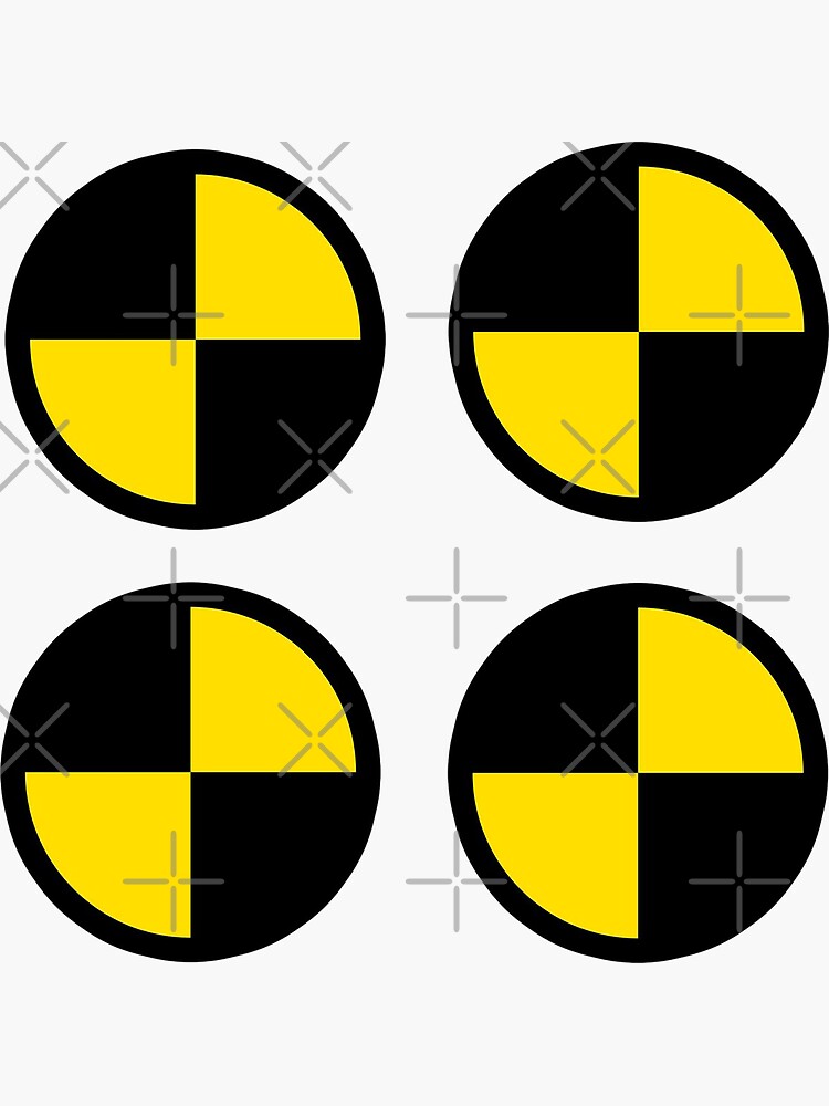 "Crash test dummies" Sticker for Sale by unionpride | Redbubble