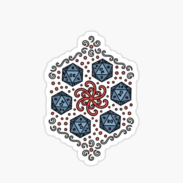 "Special Edition: Magic D20" Sticker for Sale by OspreyRune | Redbubble