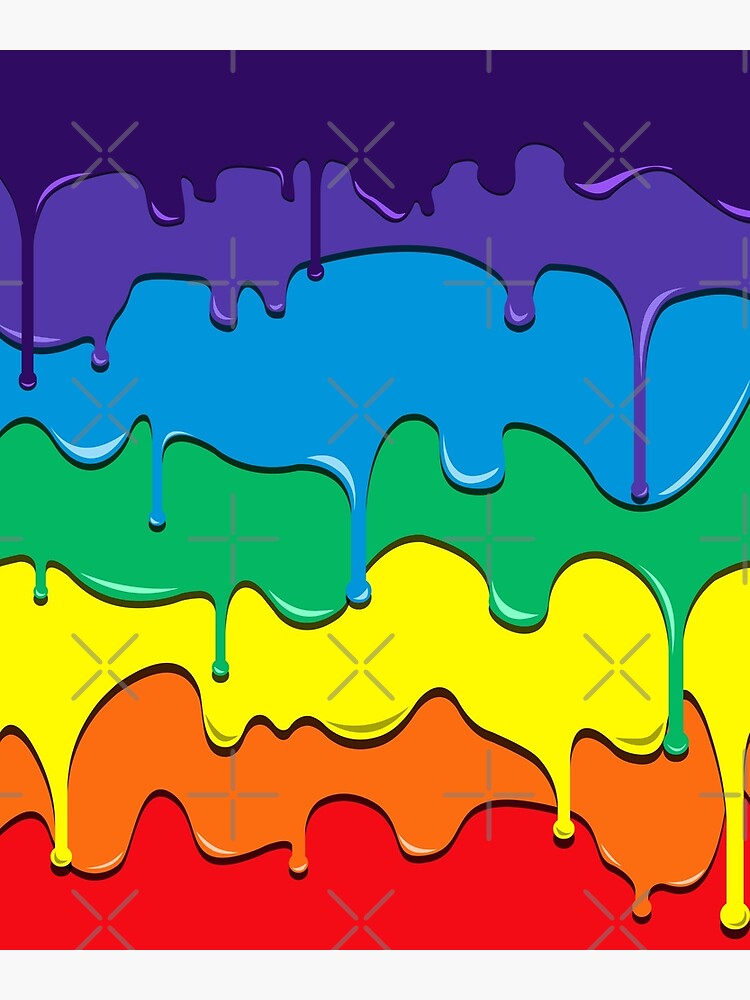 "Rainbow Drip" Poster by wearbaer | Redbubble