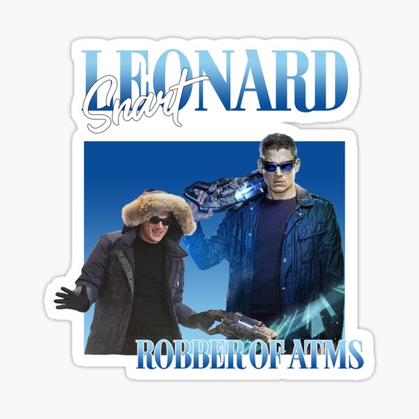 "Leonard Snart Homage teee" Sticker for Sale by knifefemme | Redbubble