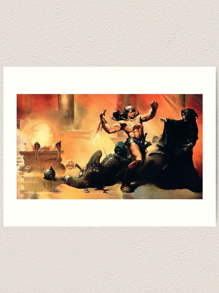 "Frank Frazetta - Conan the barbarian" Art Print for Sale by Lira ...