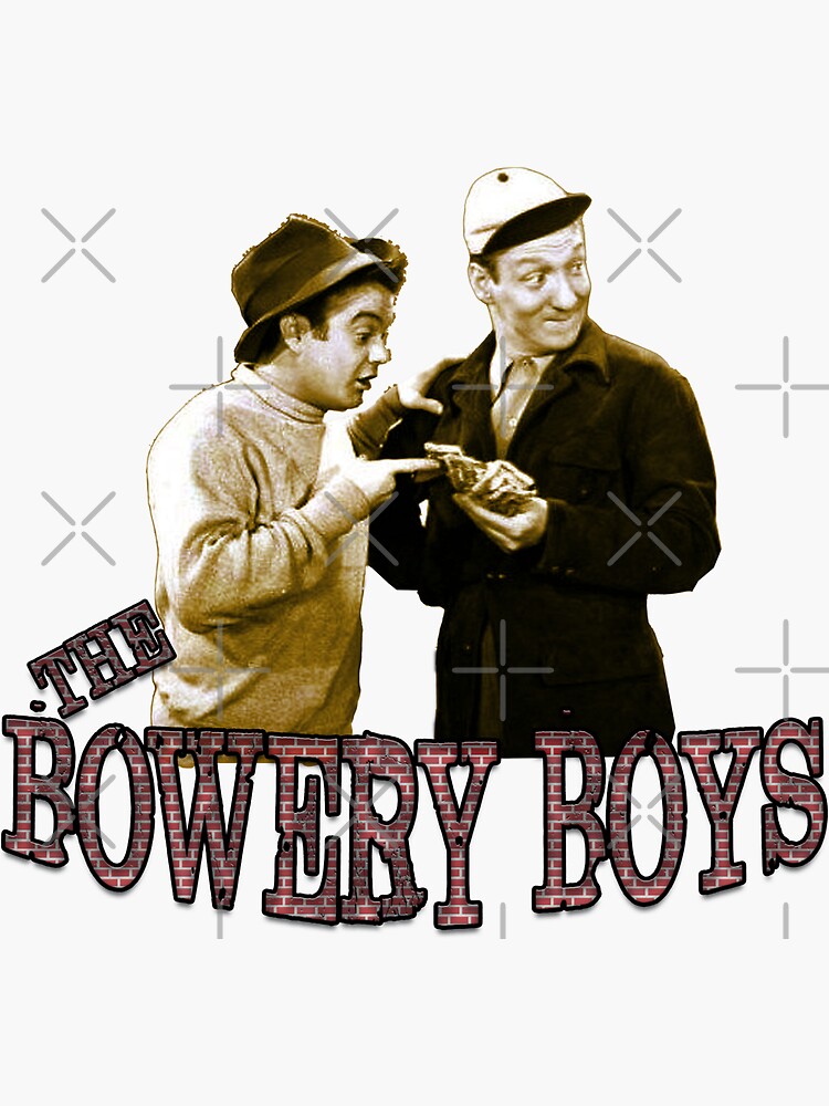 "Bowery boys" Sticker for Sale by Foxlindesigns | Redbubble