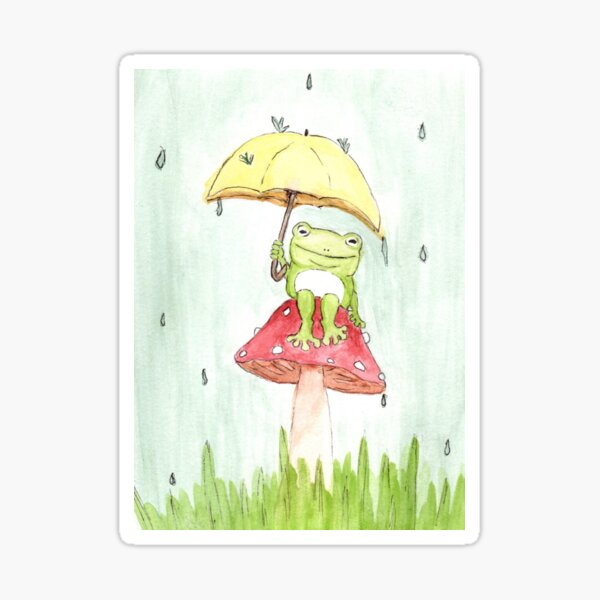 "Patient Frog" Sticker for Sale by WhimsyWonderful | Redbubble