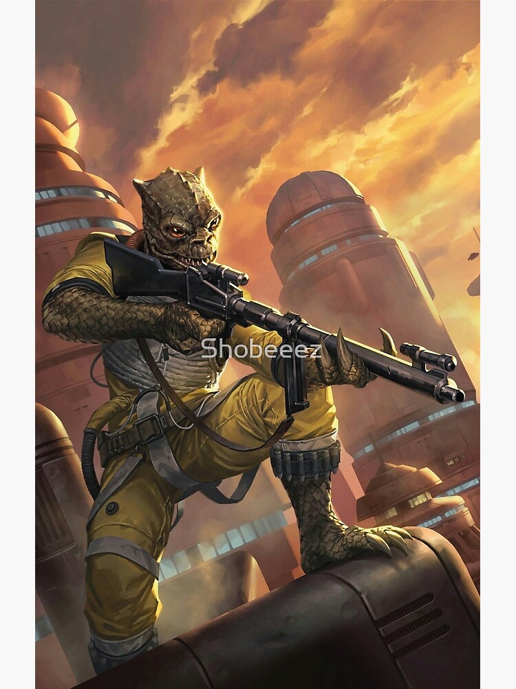 "Bossk The Bounty Hunter" Poster for Sale by Shobeeez | Redbubble