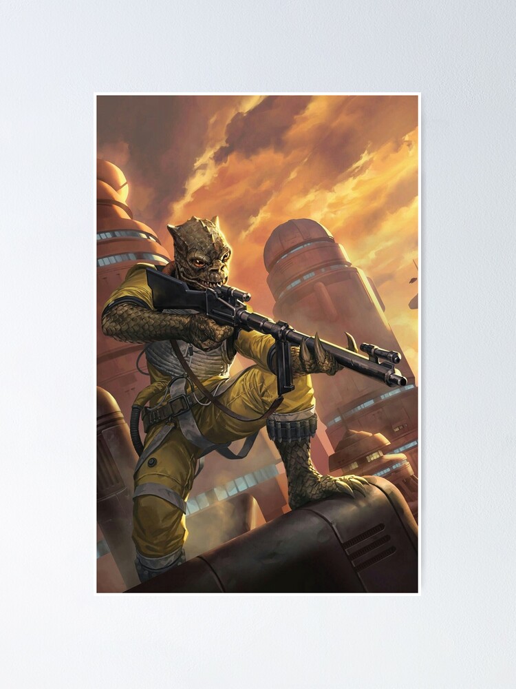 "Bossk The Bounty Hunter" Poster for Sale by Shobeeez | Redbubble