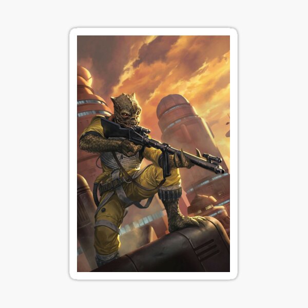 "Bossk The Bounty Hunter" Sticker for Sale by Shobeeez | Redbubble