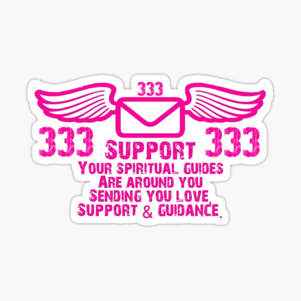 "333 Angel numbers 333,,,support, " Sticker for Sale by Chakilogy ...
