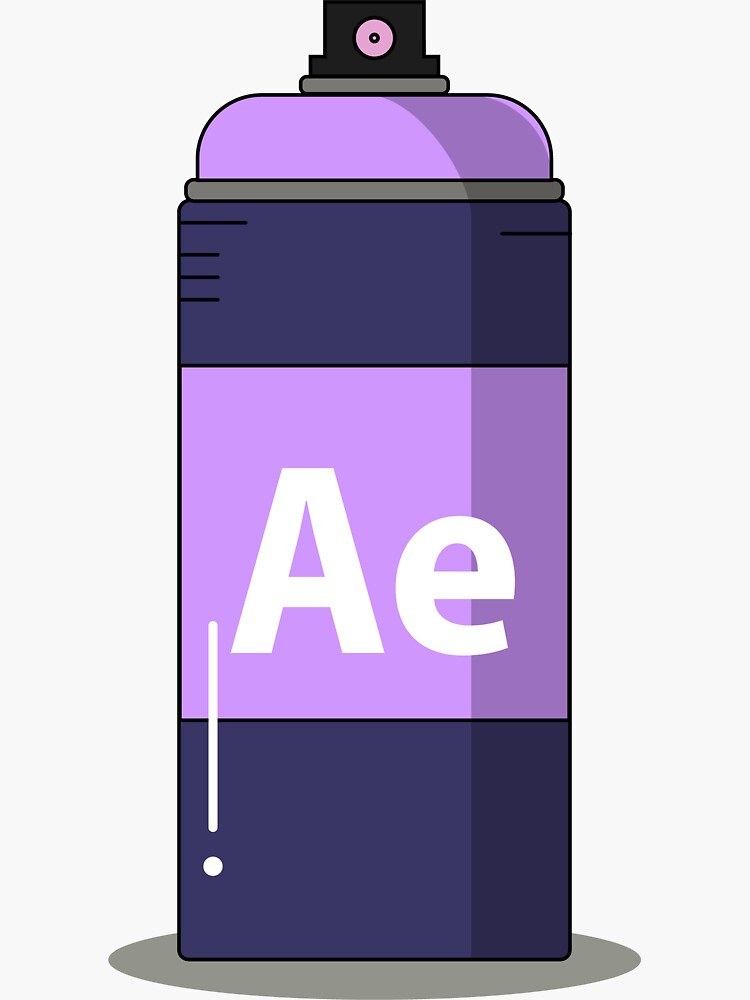 "Adobe After Effect Spray" Sticker for Sale by gurugafa | Redbubble